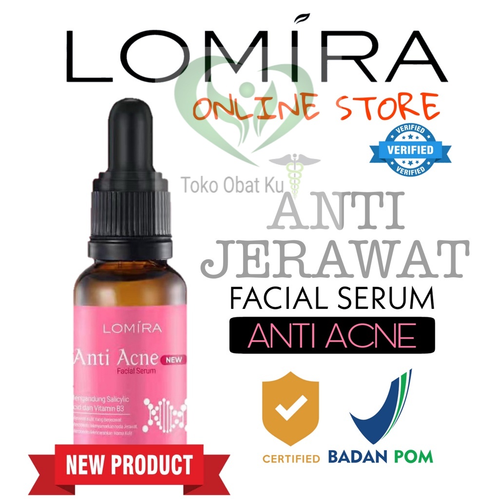 Original ANTI ACNE SERUM LOMIRA - Recent BPOM - LOMIRA FACIAL ANTI ACNE ...