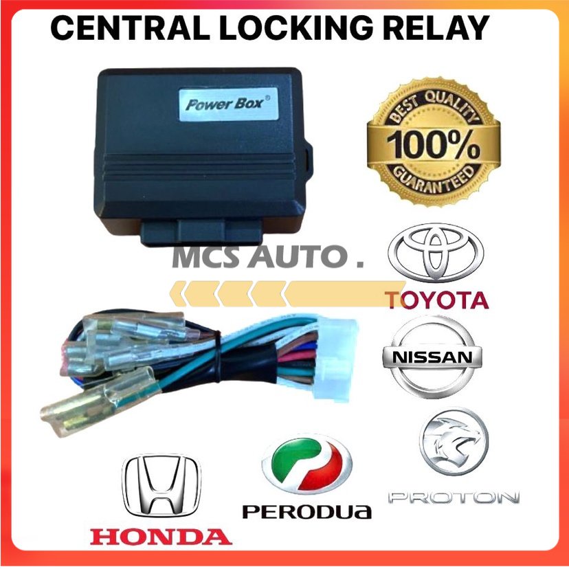 UNIVERSAL CAR AUTOMATIC ALARM CENTRAL DOOR LOCK RELAY MODULE WITH WIRE ...