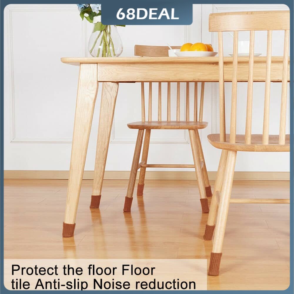 [Johor Stock] Chair leg cover Table leg cover Anti-slip knitted ...