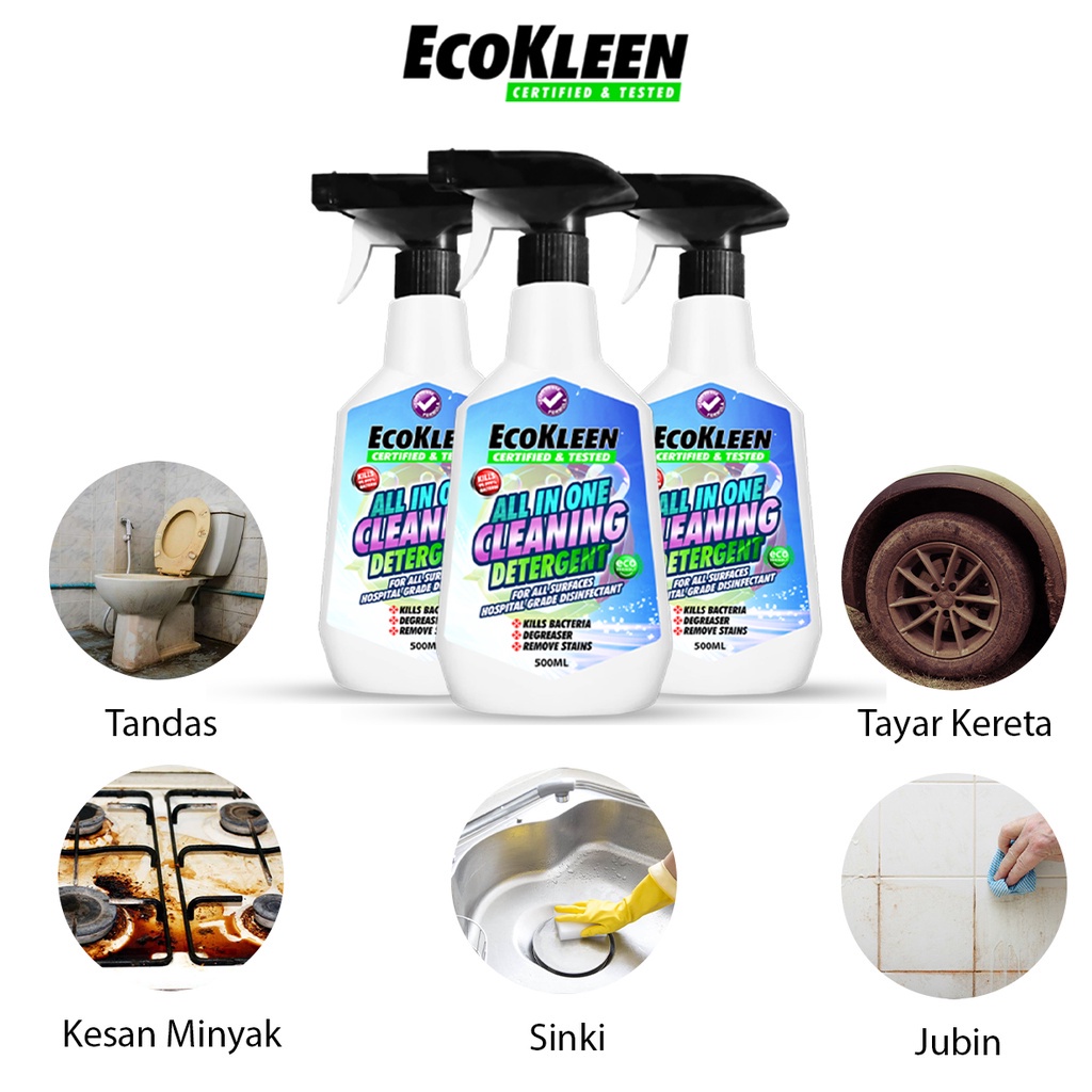 Eco Kleen All In One Anti Bacteria Cleaning Detergent - Ready To Use ...