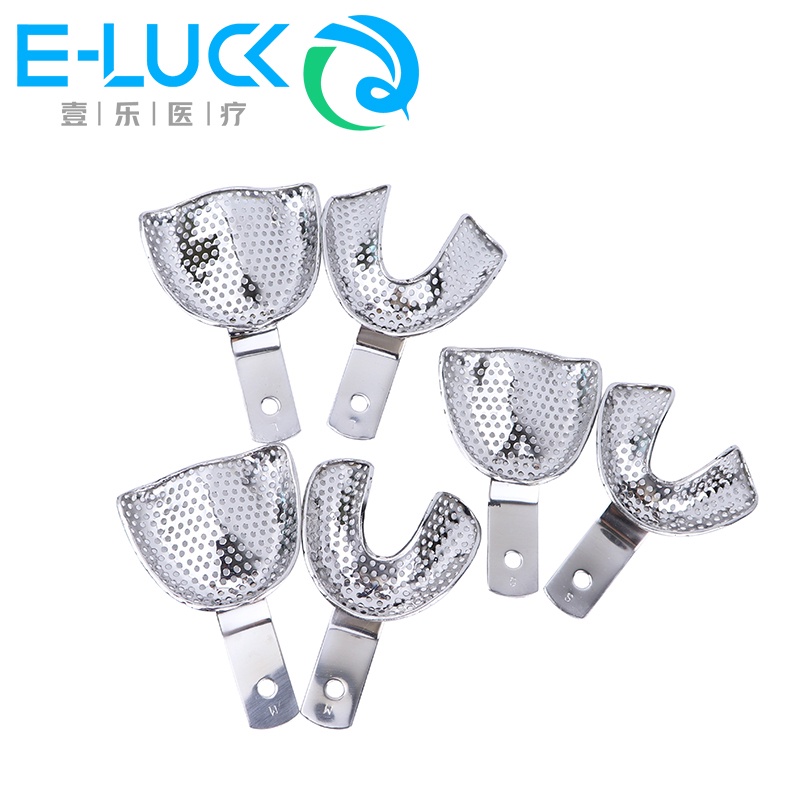 6pcs/set Dental Tray Impression Tray Stainless Steel Autoclavable ...