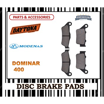 MODENAS DOMINAR 400 BRAKE PADS SET FRONT & REAR DAYTONA TYPE | Shopee ...