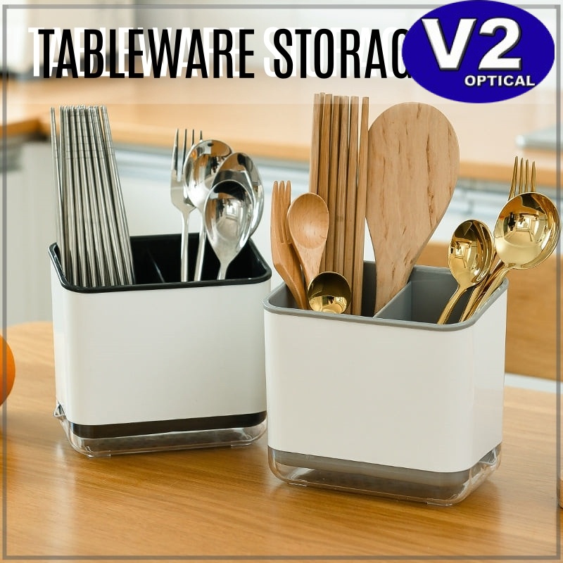 Tableware Cutlery Storage Box Chopsticks Spoon Multifunctional Drainer ...