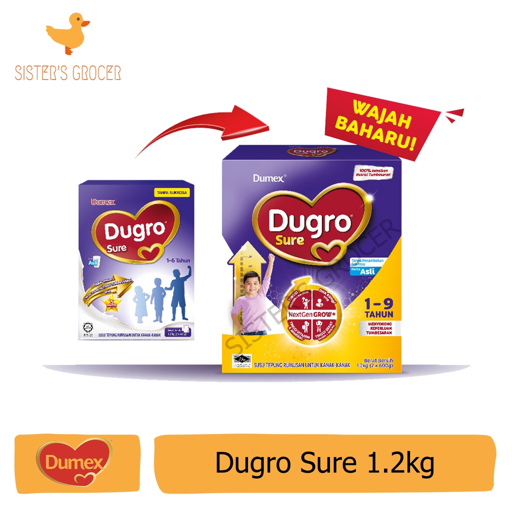 Dumex Dugro Sure 1-9yrs 1.2kg/600g | Shopee Malaysia