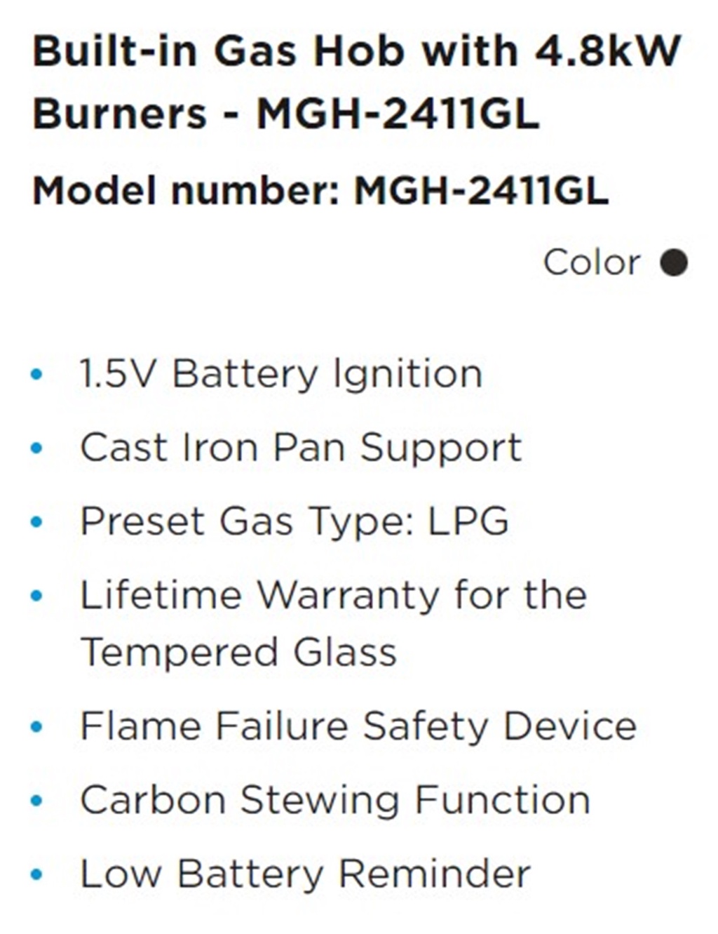 Midea Slim Cooker Hood & Built-in Gas Hob MCH-76MSS MGH-2411GL/ MCH ...