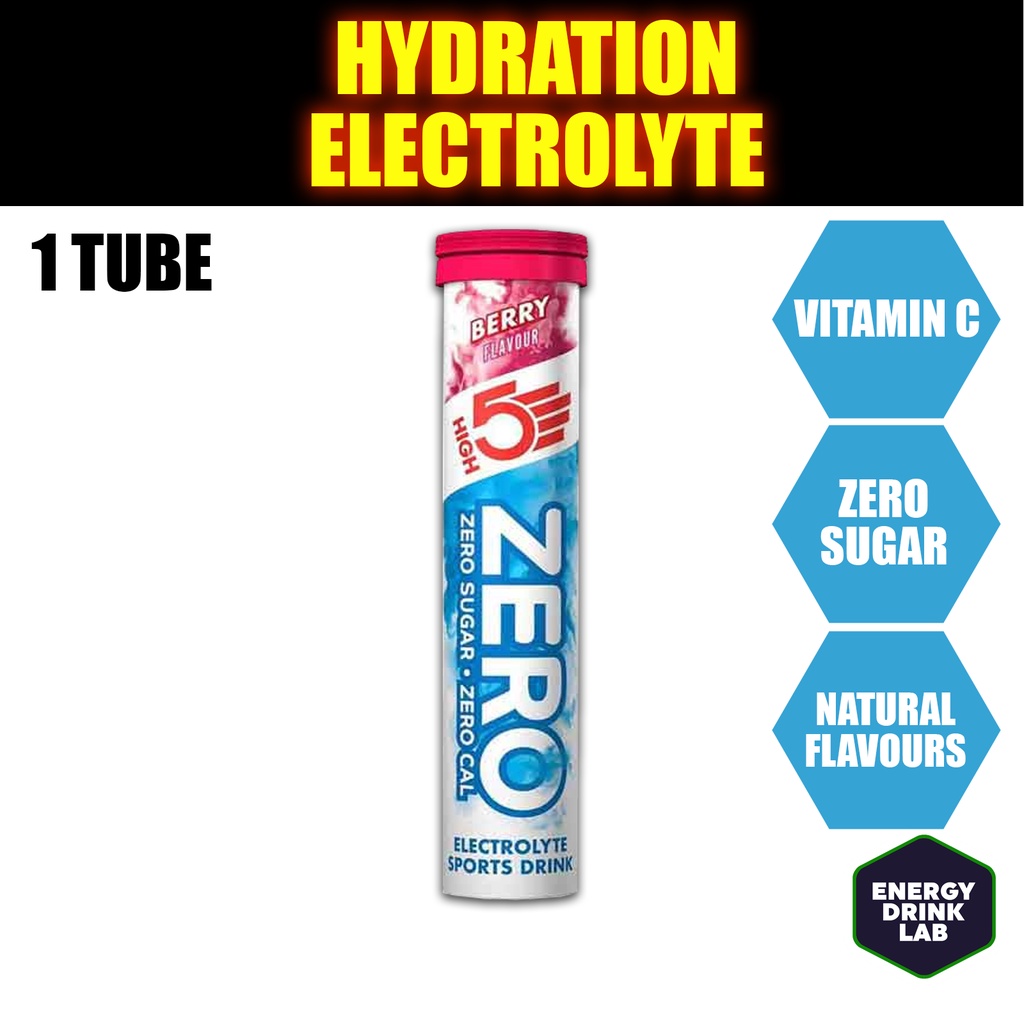 High5 Zero Electrolyte Drink 20 Tablets 1 Tubes (Select Flavour ...