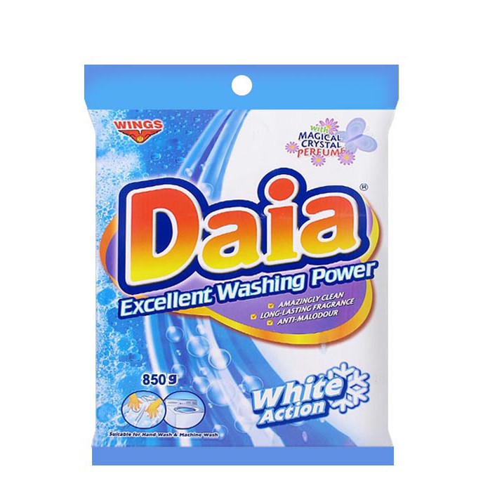 Daia Detergent Powder White Action 750gm | Shopee Malaysia