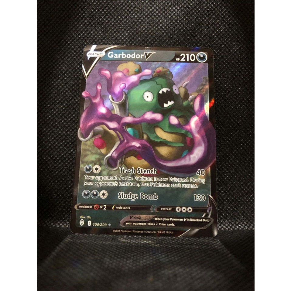 Pokemon TCG - Garbodor V 100/203 ultra Rare (SS7 Evolving Skies ...