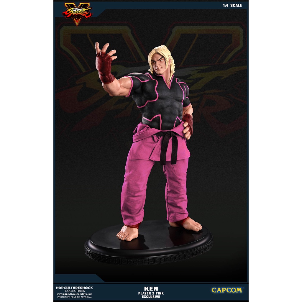Pop Culture Shock PCS Ken Masters 1/4 scale Statue (Pink) | Shopee Malaysia