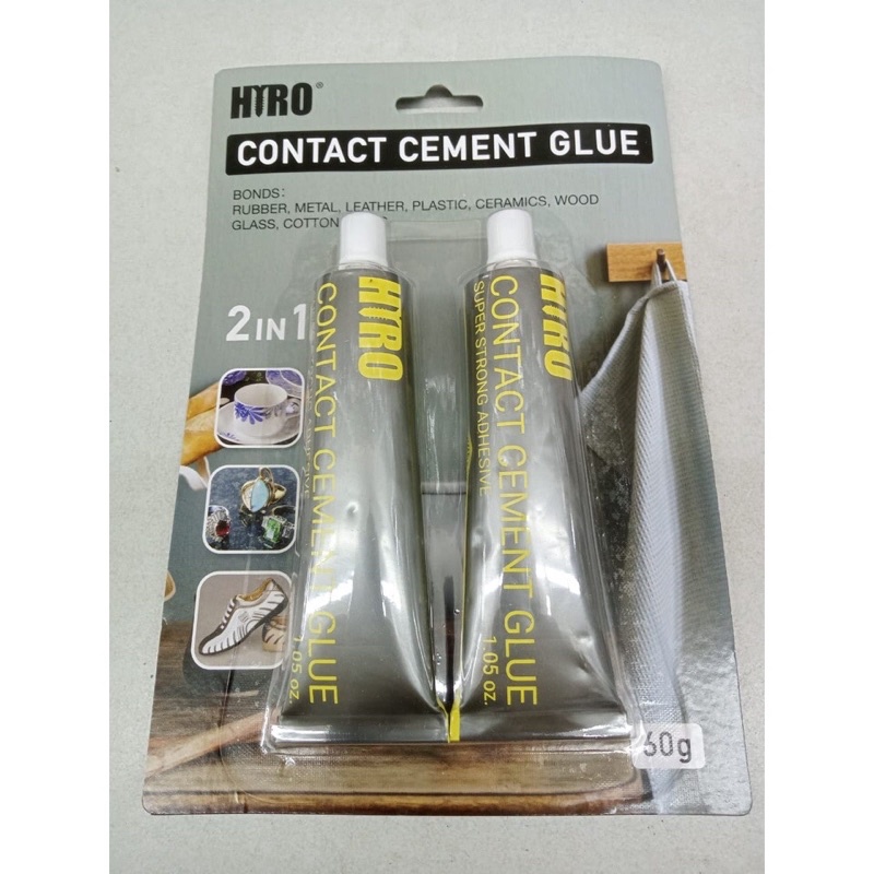 HYRO Contact Cement Glue (Super Strong Adhesive) 1 Set ( 2 pcs ...