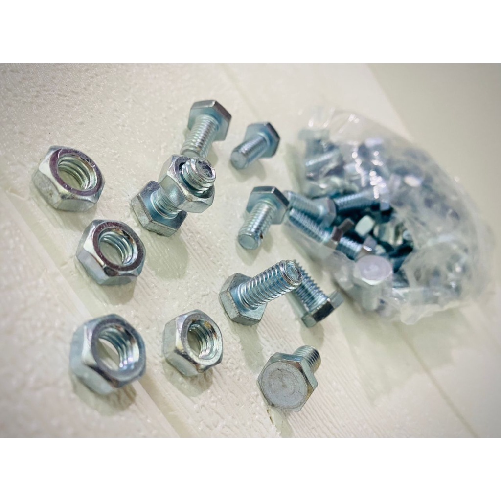 STAINLESS STEEL BRACKET NUTS SKRU ( 4PCS ) SIX ANGLE SCREW NUT SET ...