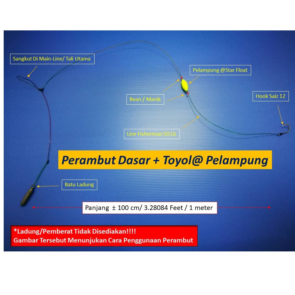 Perambut Dasar +Toyol@ Pelampung Khas Siakap,Jenahak Dan Lain-Lain ...