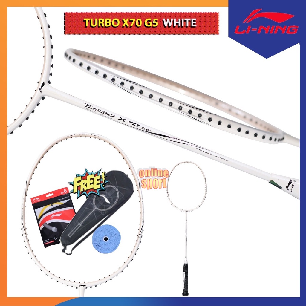 Lining Turbo X 50 / 60 / 70 G5 Gen 5 Badminton Racket | Shopee Malaysia