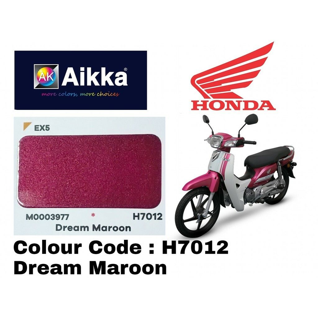 AIKKA H7012 DREAM MAROON * HONDA EX5 2K MOTOR PAINT | Shopee Malaysia