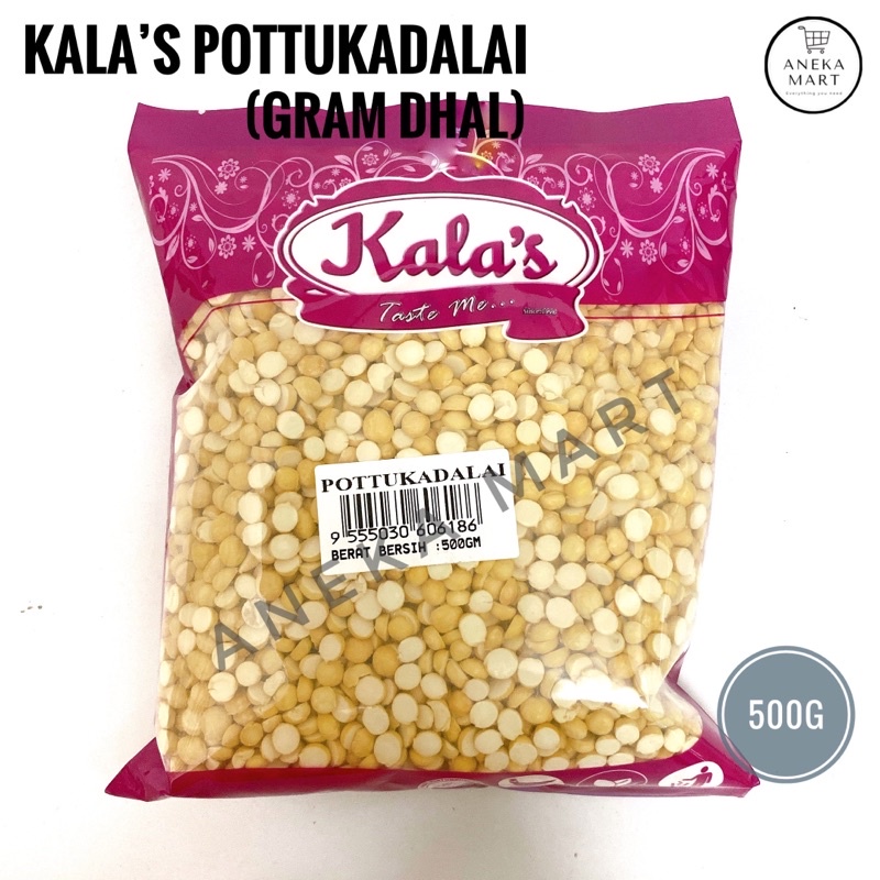 Pottukadalai Roasted Gram Dhal/ Fried Gran Kala's Pottukadalai/ Pottu kadalai Kacang Dhal 【500g ...