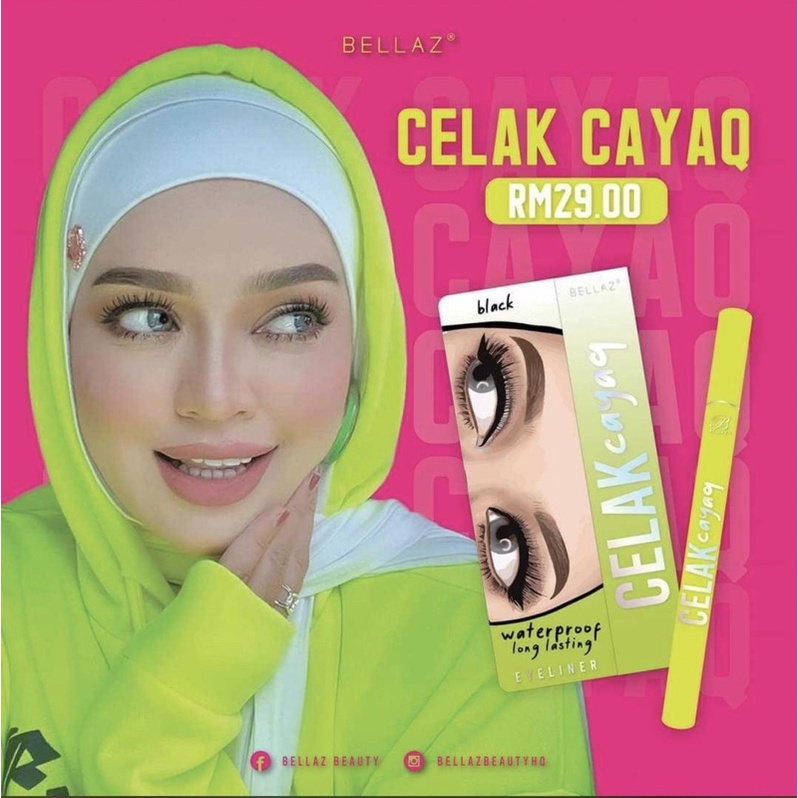 CELAK CAYAQ (EYELINER) BY MUA BELLAZ |💯 ORIGINAL | Shopee Malaysia