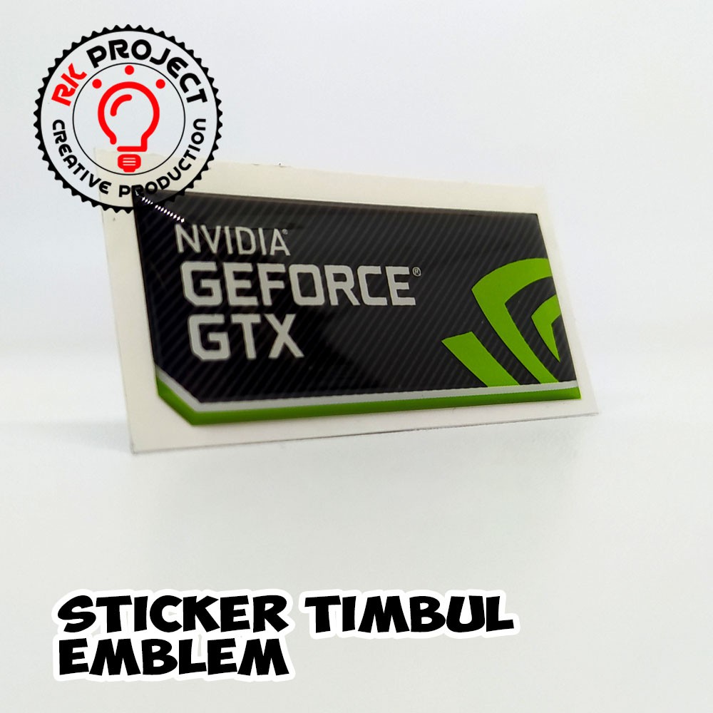 Nvidia GFORCE V2 Flexible Resin Emblem Embossed Sticker | Shopee Malaysia