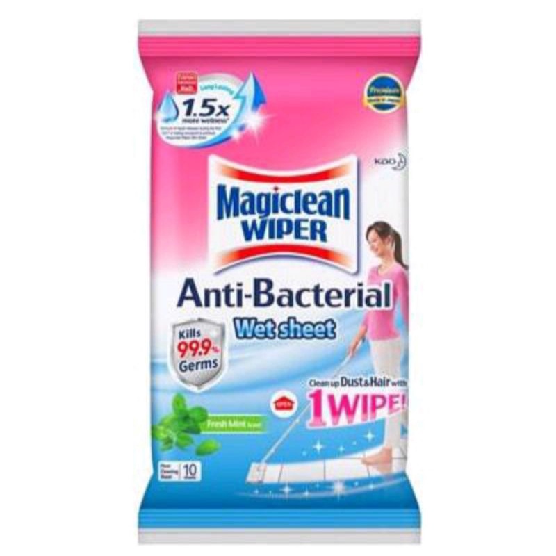 Kao Magiclean Wiper Mop Stick Set/Dry Sheet/Wet Sheet/Handy Duster ...