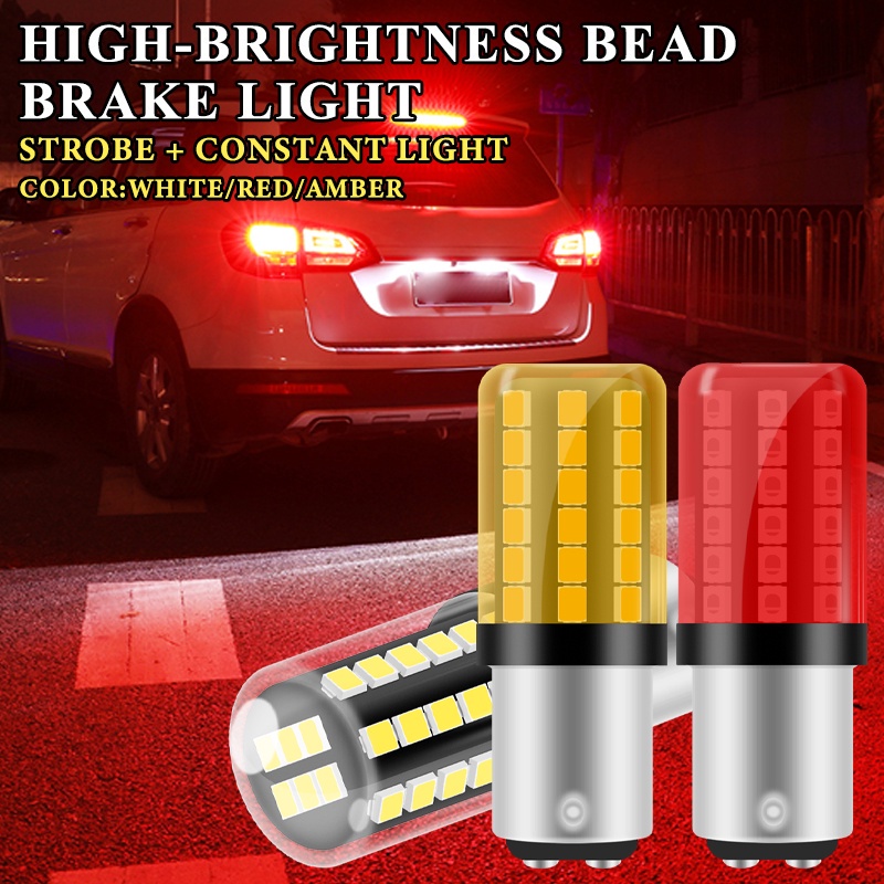 1pcs 1157 Led Light bulb Brake light Bay15D 12V 6500K 8000Lm For ...