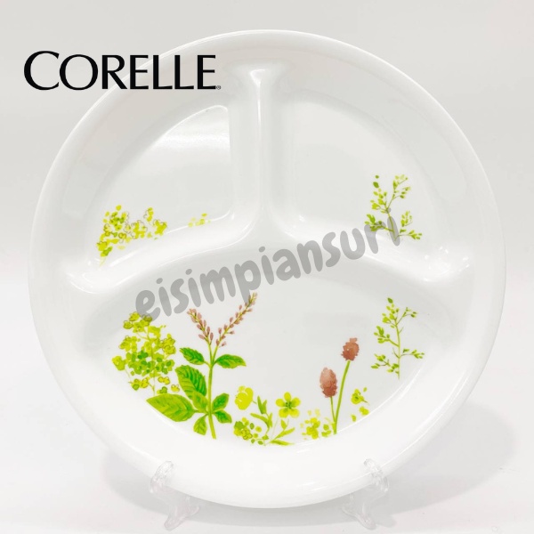 Corelle Loose (385-LP) 21cm Divided Dish Suku Suku Separuh // 3 Portion ...