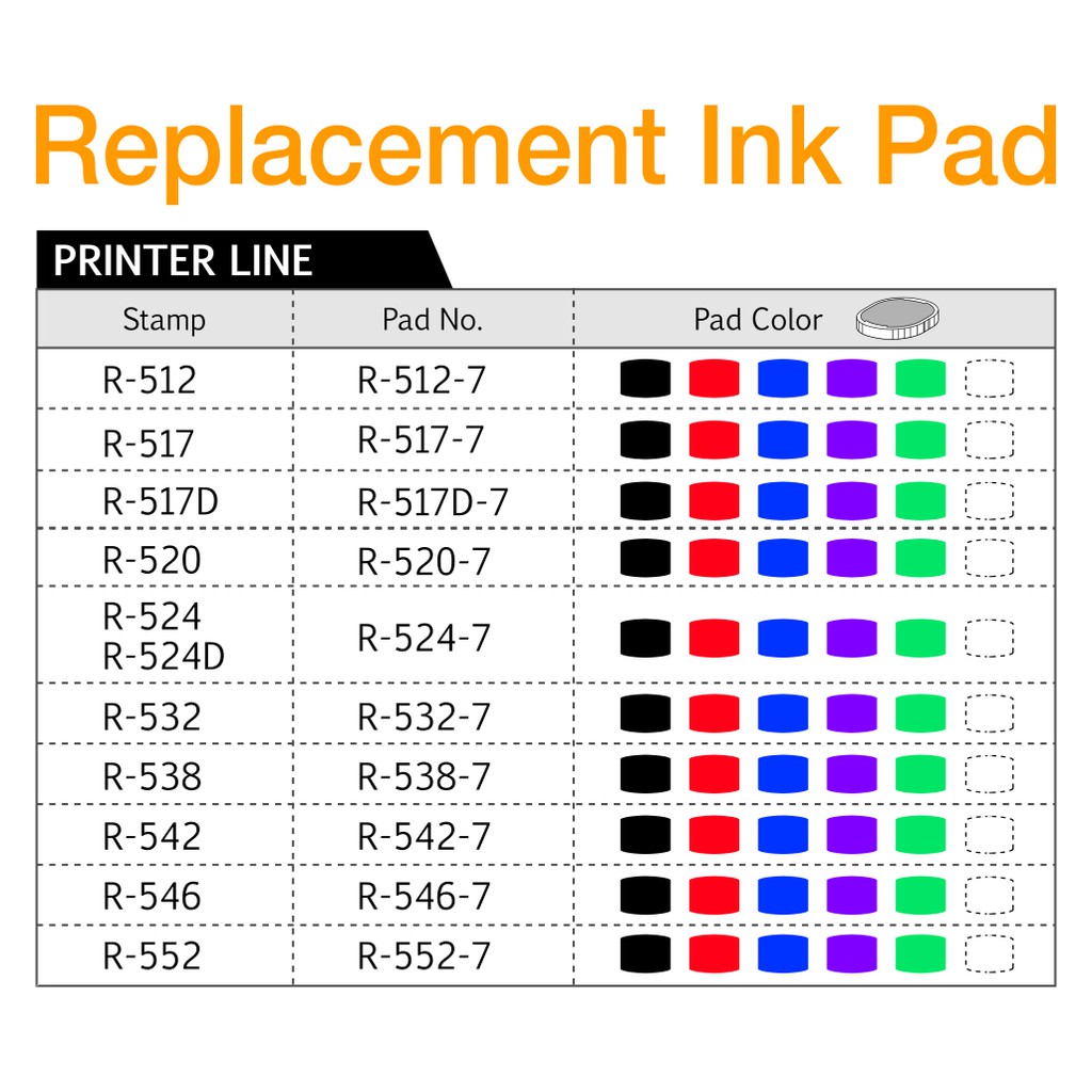Shiny Replacement Ink Pad (For Model R512-R552) | Shopee Malaysia