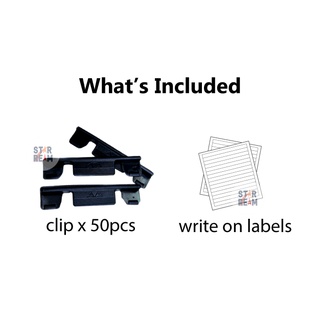 Filing System Clip/Label Clip/AA Clip 50pcs for Continuous & Individual ...
