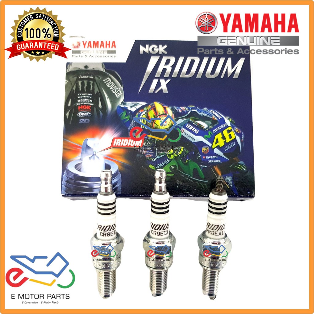 YAMAHA 135LC Y15 YSUKU R25 MT25 IRIDIUM SPARK PLUG NGK GENUINE CR8EIX ...