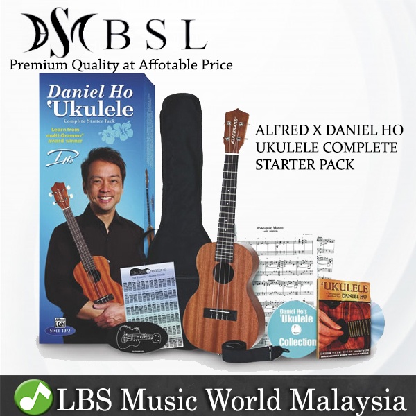 [Clearance] Alfred Daniel Ho Ukulele Complete Pack With Bag , Strap ...