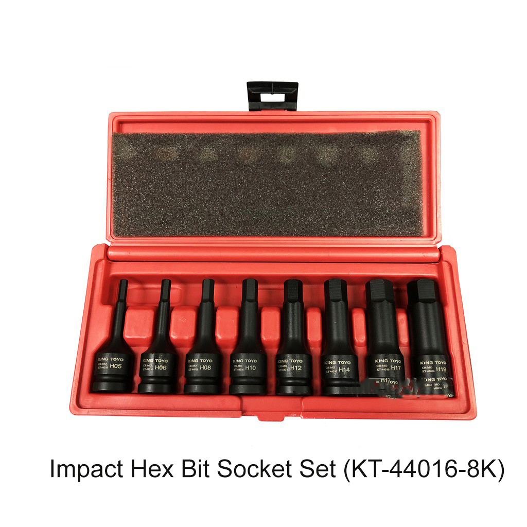 [ 1 UNIT ] King Toyo 8pcs Impact Torx Socket Set (KT-4009T) / Impact ...