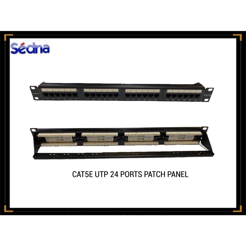 CONNECSYS CAT5e UTP 24 Ports Patch Panel | Shopee Malaysia
