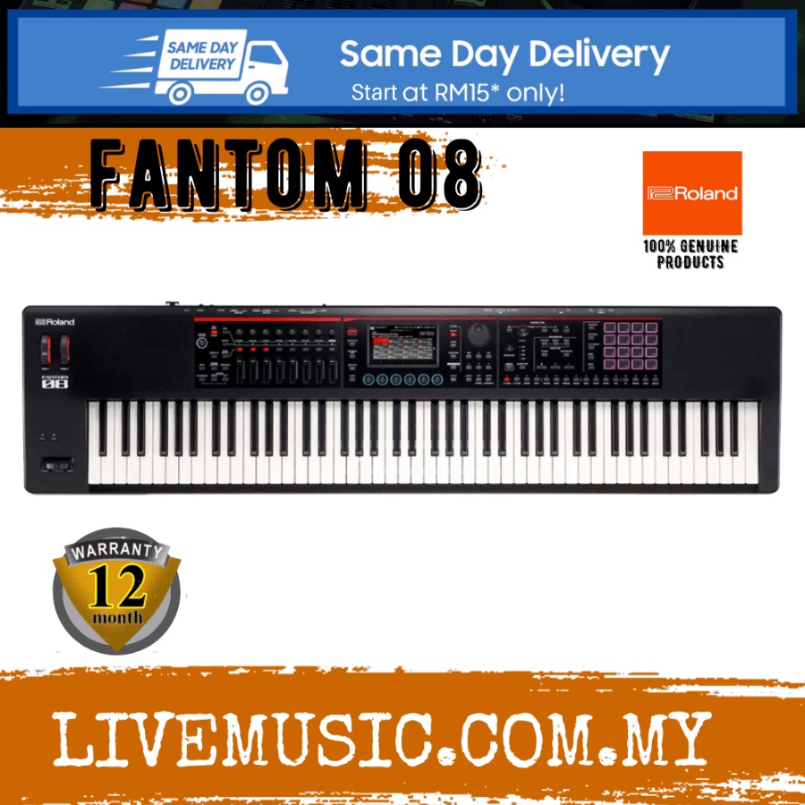 Roland Fantom 08 Music Workstation Keyboard Fantom08 Fantom 08