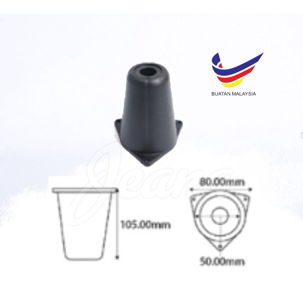 4" Sofa Plastic Leg Round DIY/Leg Divan bedframe Leg Cabinet leg/kaki ...