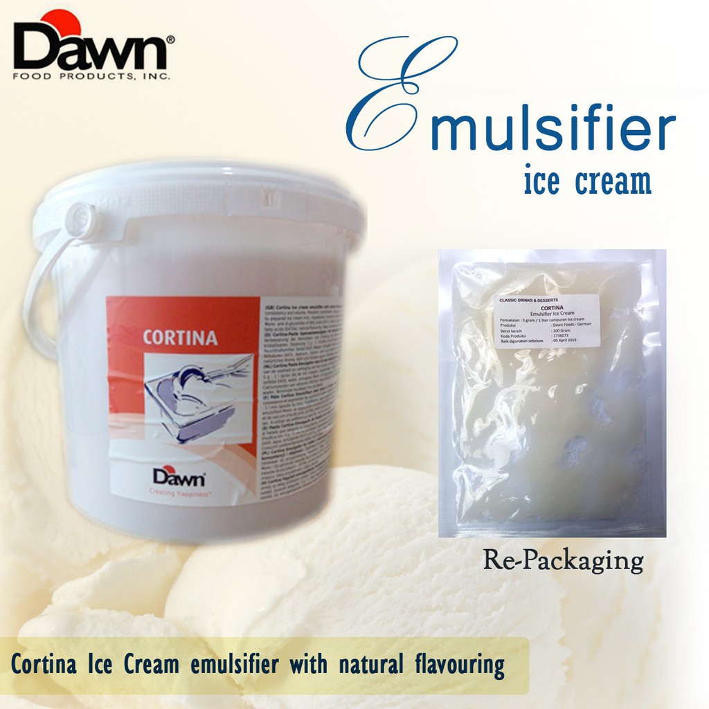 Emulsifier for ice cream store