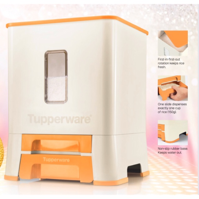 Tupperware Ricesmart Smart Rice Dispenser 10.5kg Lifetime Warranty ...