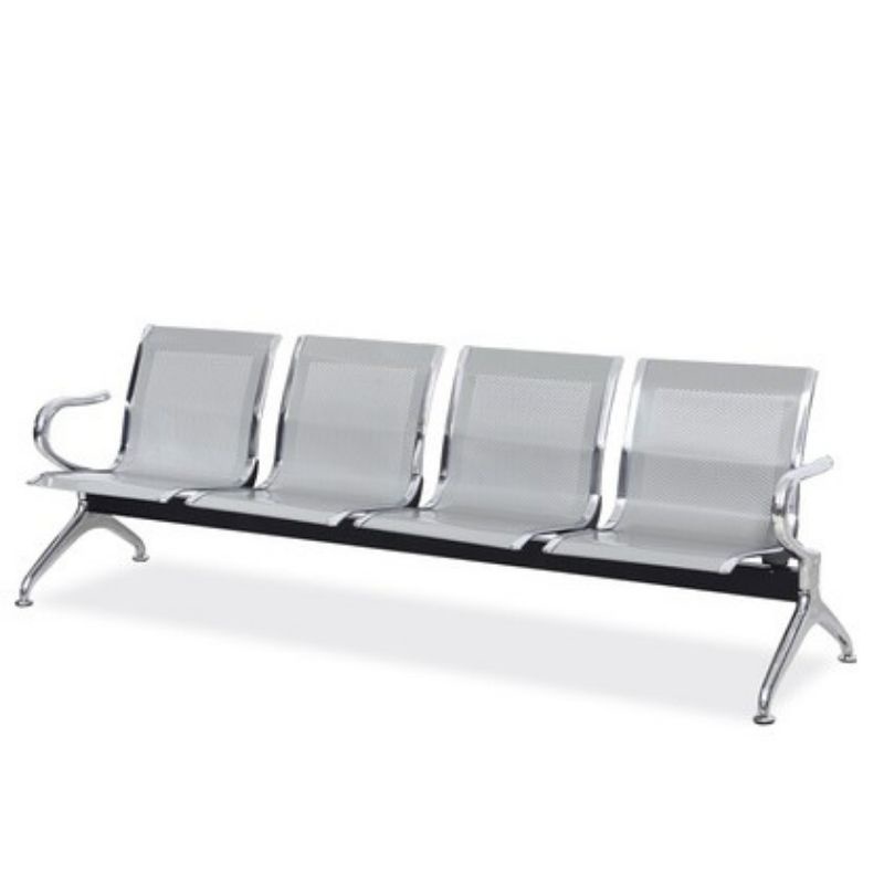 Steel Metal Link Chair 3 4 5 Seater Kerusi Public Waiting Room Pejabat ...