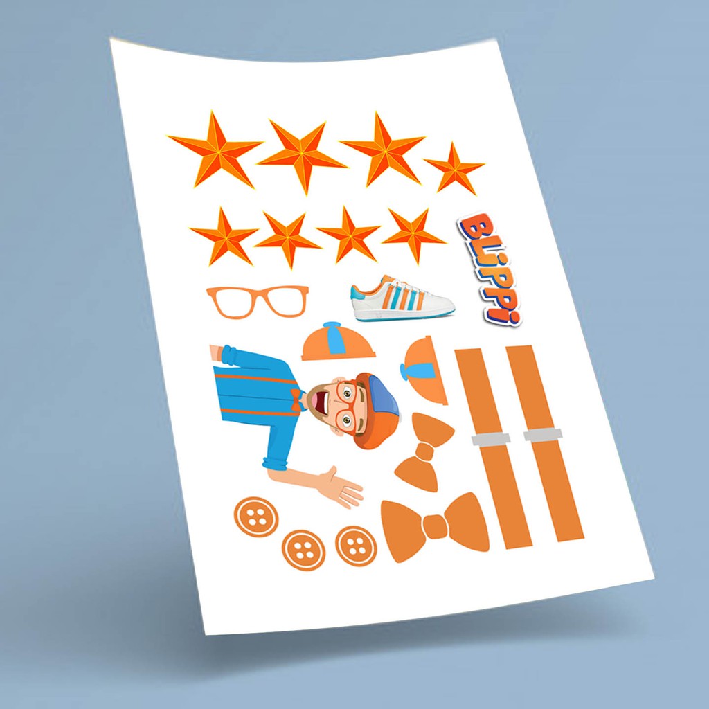 BLIPPI CUSTOM NAME & AGE [JPEG FORMAT/FILE] [CAKE TOPPER] [PRINT ...