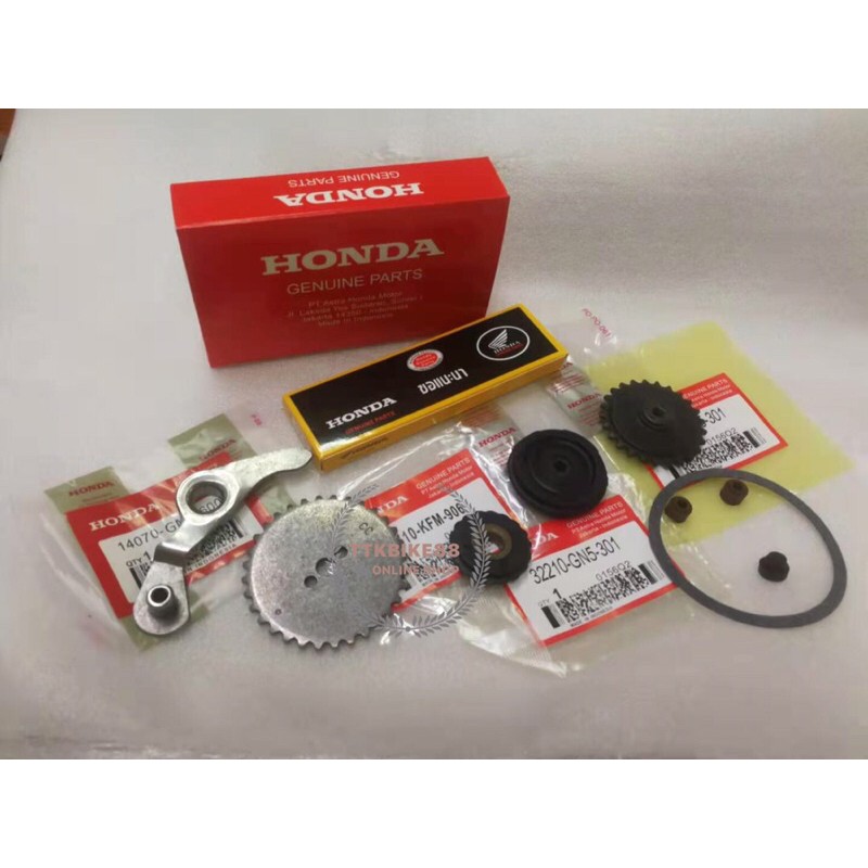 DREAM W100 WAVE100 W100R TIMING CHAIN SET P10 ROLLER SET A CLASS ...