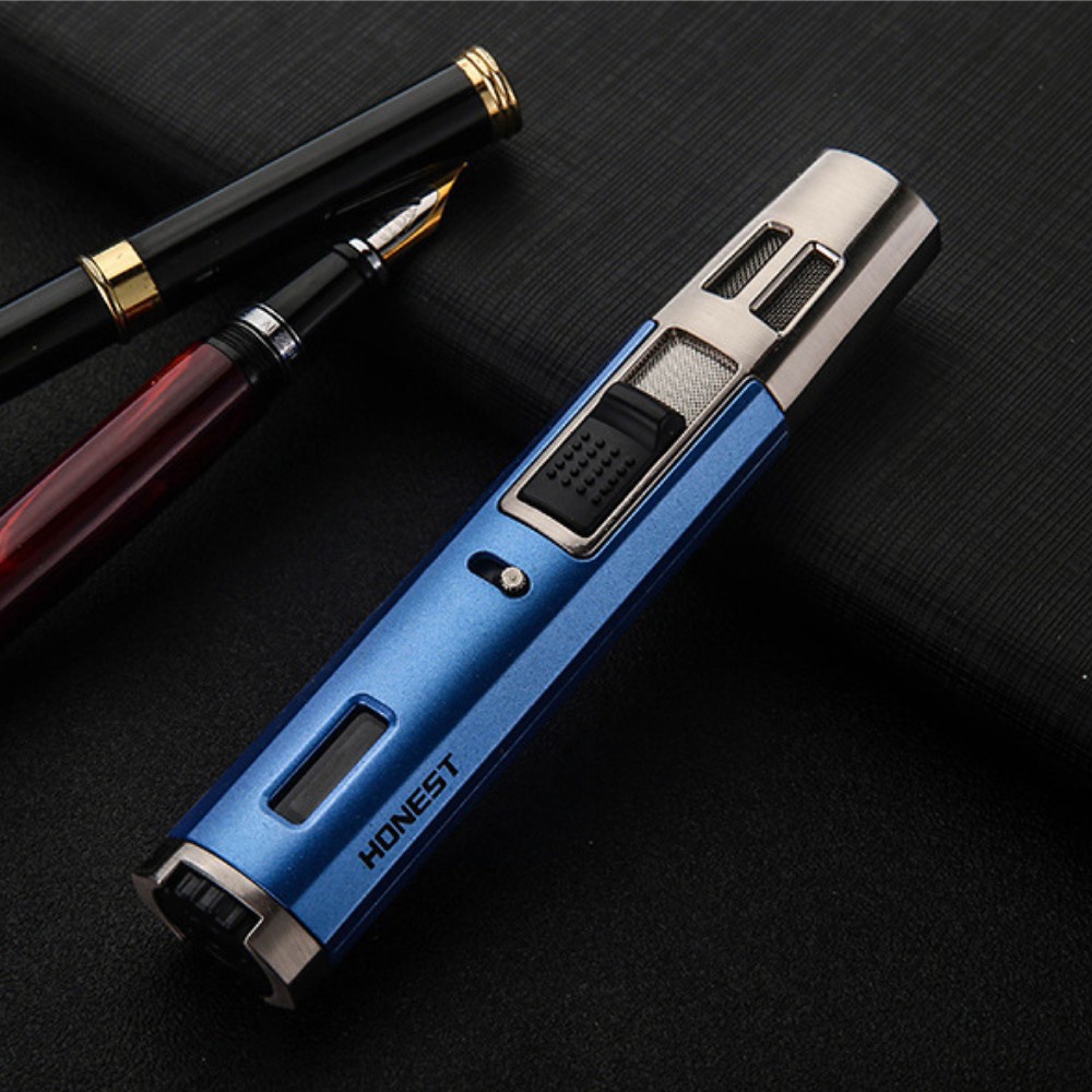 HONEST BCZ 450 Adjustable Double Jet Flame Torch Refillable Butane Gas ...