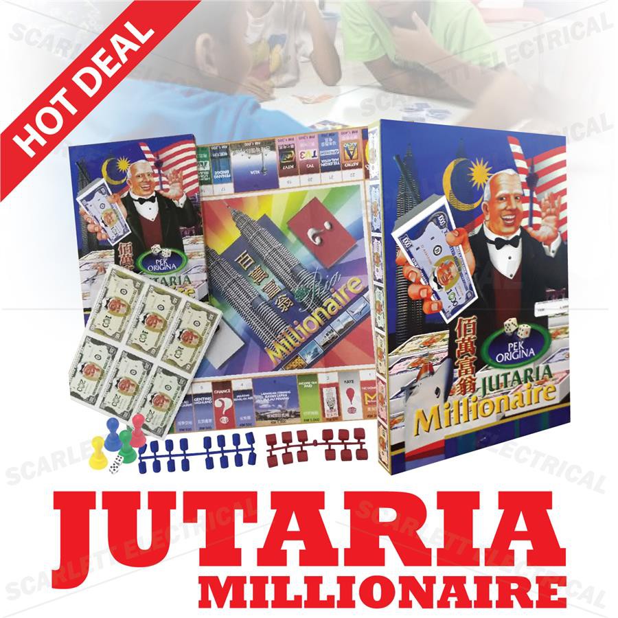 Millionaire board game/Billionaire game/Game Jutaria [ready stock ...