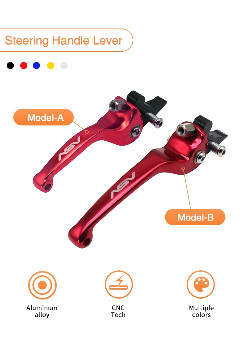 ZSDTRP 1Pc Universal Motorcycle Aluminum ASV Brake Lever Handlebar ...
