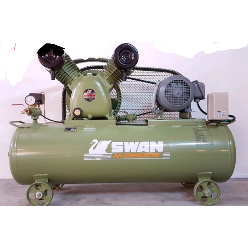 SWAN Air Compressor SVP-205 5HP 8 Bar 155 Liters Tank | Shopee Malaysia