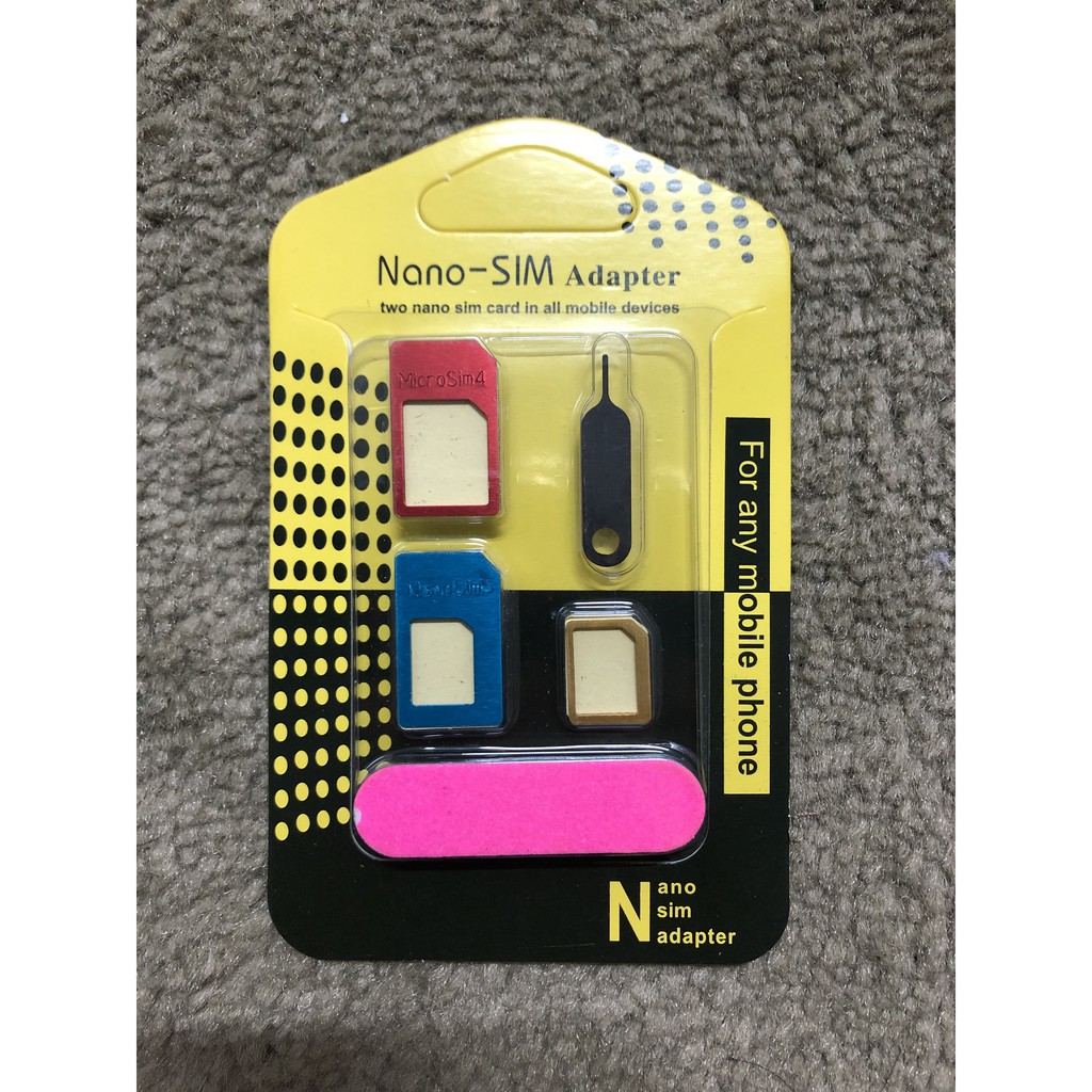 Nano-Sim Adapter Colourful (All-in-One) | Shopee Malaysia