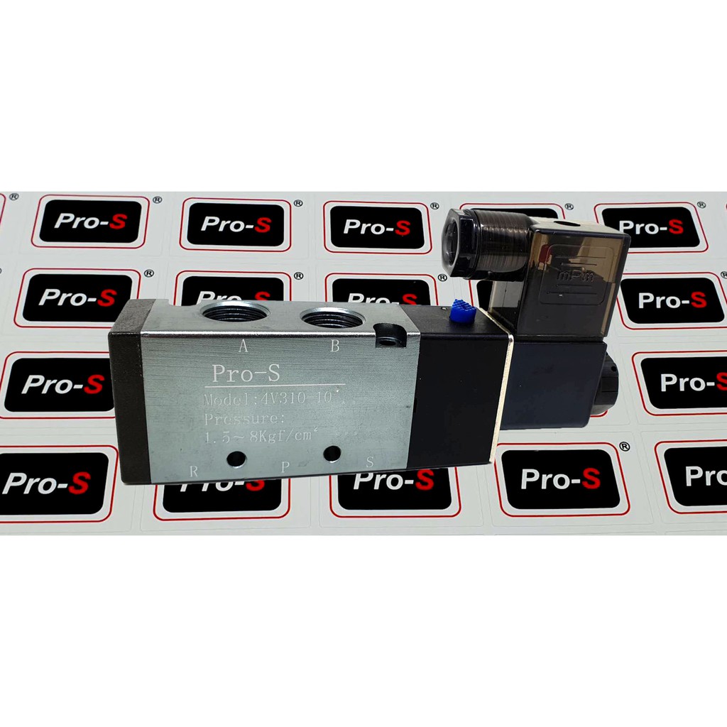 Pro-S 4V310-10 - DC24V 3/8" 5/2 Way Pneumatic Control Solenoid Air ...