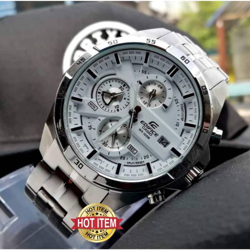 [READY STOCK]💥OFFER 💥 JAM EDIFICE 556SLV HOT ITEM | Shopee Malaysia