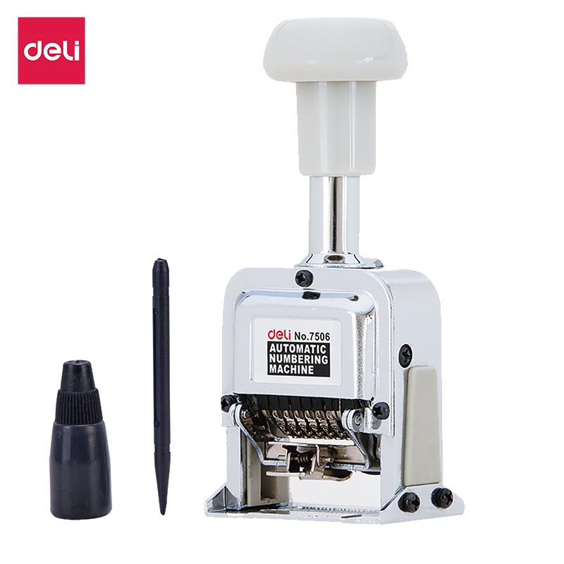 Deli Numbering Machine 6-10 Digits Including Ink Bottle | Shopee Malaysia