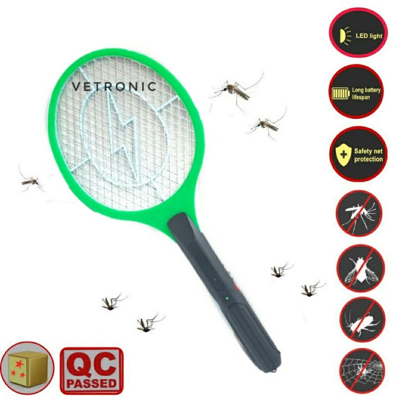 Rechargeable Mosquito Racket Fly Insect Swatter Zapper Killer Raket ...