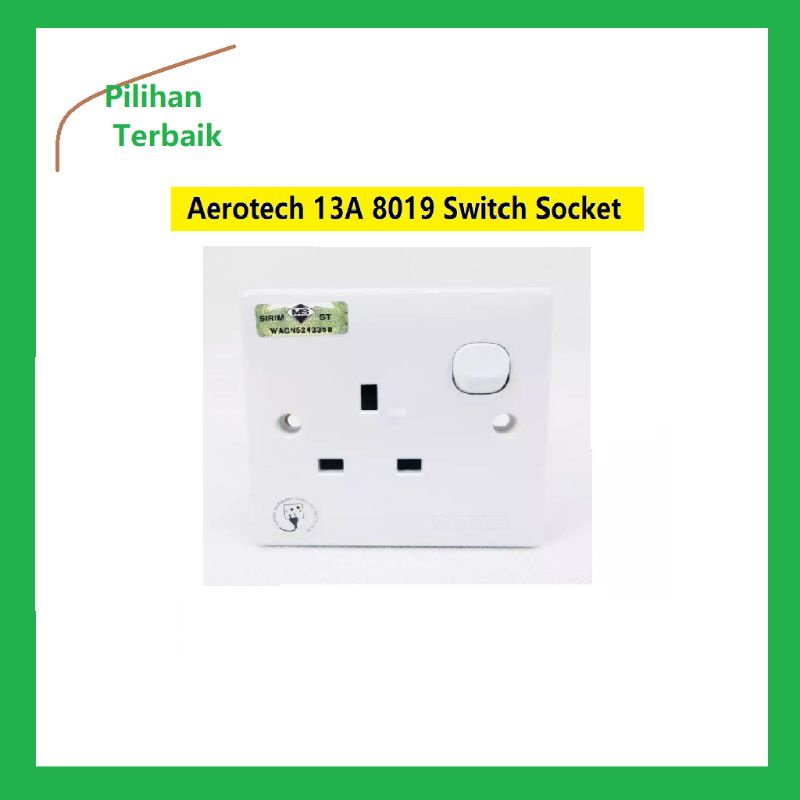 Aerotech 13A 8019 switch socket | Shopee Malaysia