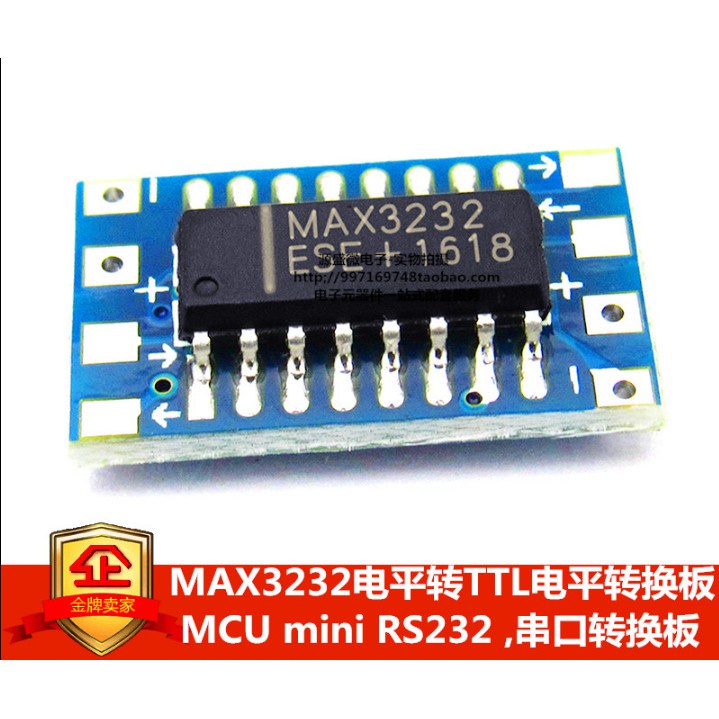 MAX3232 Level To TTL Conversion Board mini RS232 MCU Serial Port Module | Shopee Malaysia