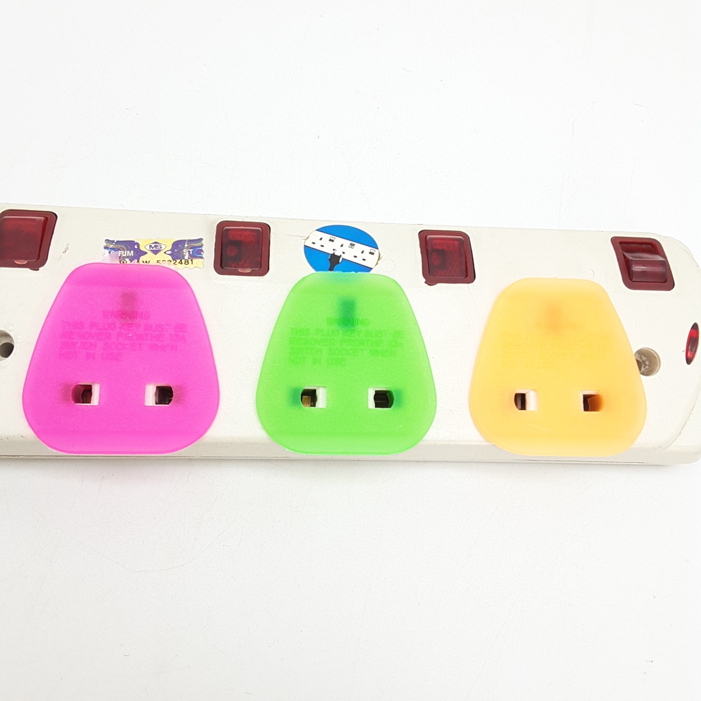 Multi 2 Pin to 3 Pin Converter Adaptor Safety Plug Key | Shopee Malaysia