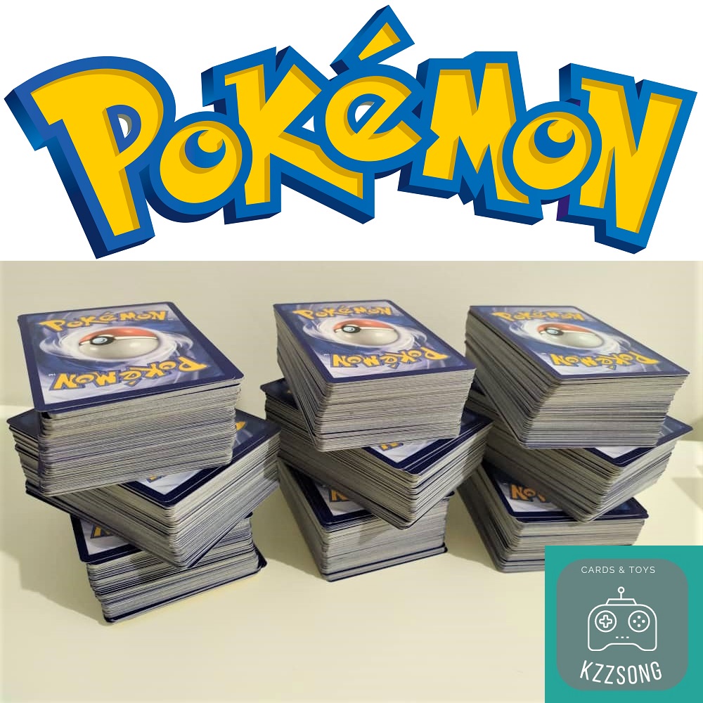 Pokemon bulk lot - 100 common uncommon rare cards | Shopee Malaysia